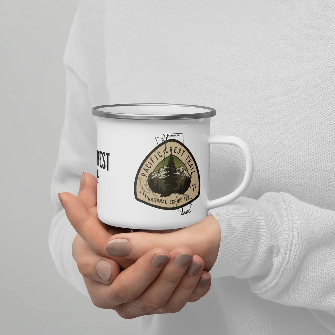 Pacific Crest National Scenic Trail Durable Enamel PCT Camp Mug Outdoor ...