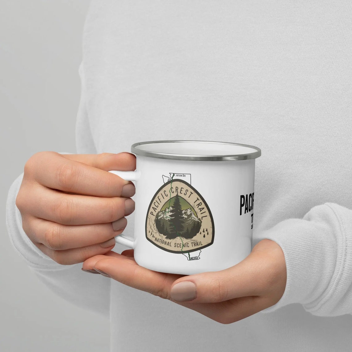 Pacific Crest National Scenic Trail Durable Enamel PCT Camp Mug Outdoor ...