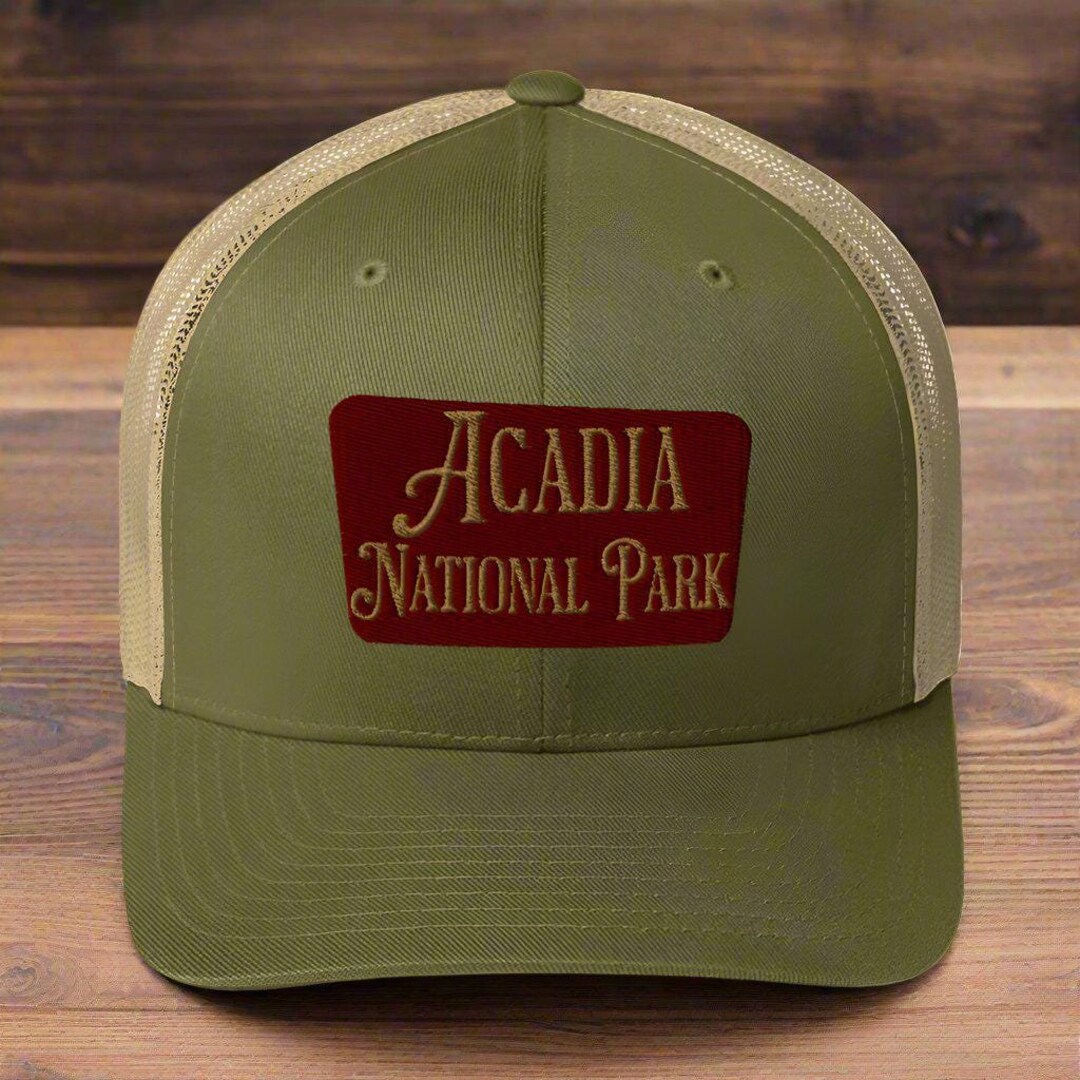 Acadia National Park Embroidered Trucker Hat S Ewn Outdoor Nature Cap ...