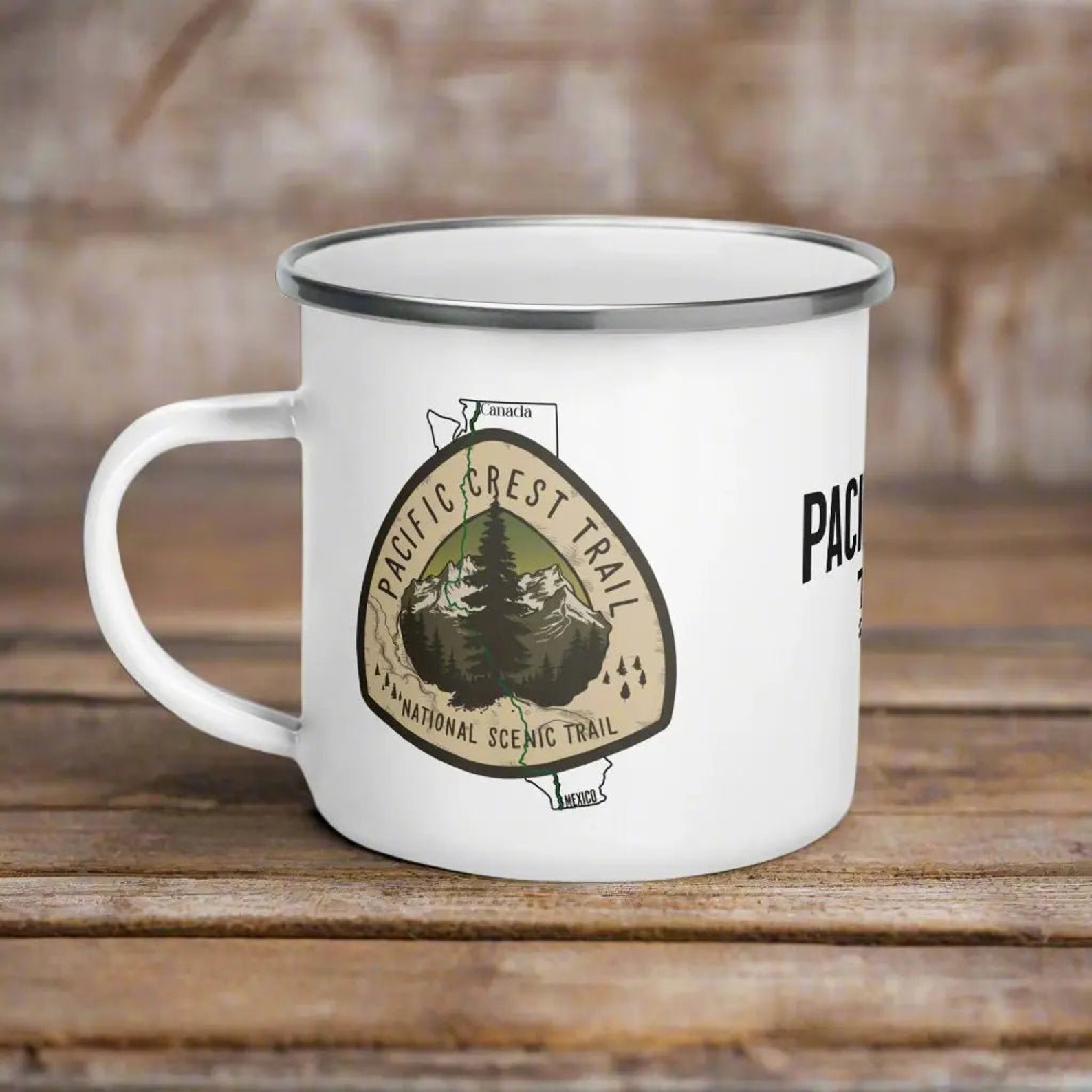 Pacific Crest National Scenic Trail Durable Enamel PCT Camp Mug Outdoor ...