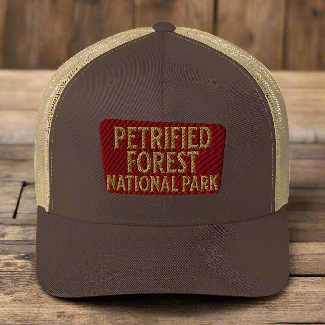 Petrified Forest National Park Sign Embroidered Trucker Hat Nature ...