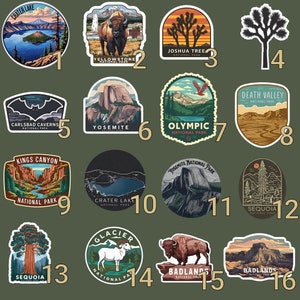 Personalized Nature/national Parks Sticker Style Insulated Water Bottle ...