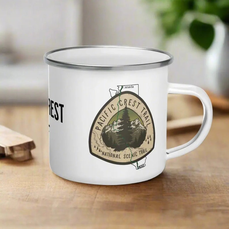 Pacific Crest National Scenic Trail Durable Enamel PCT Camp Mug Outdoor ...