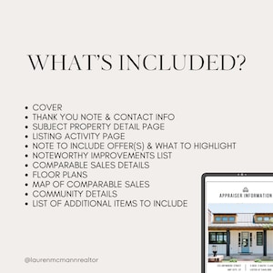 Appraisal Packet Template for Real Estate Agents - Etsy