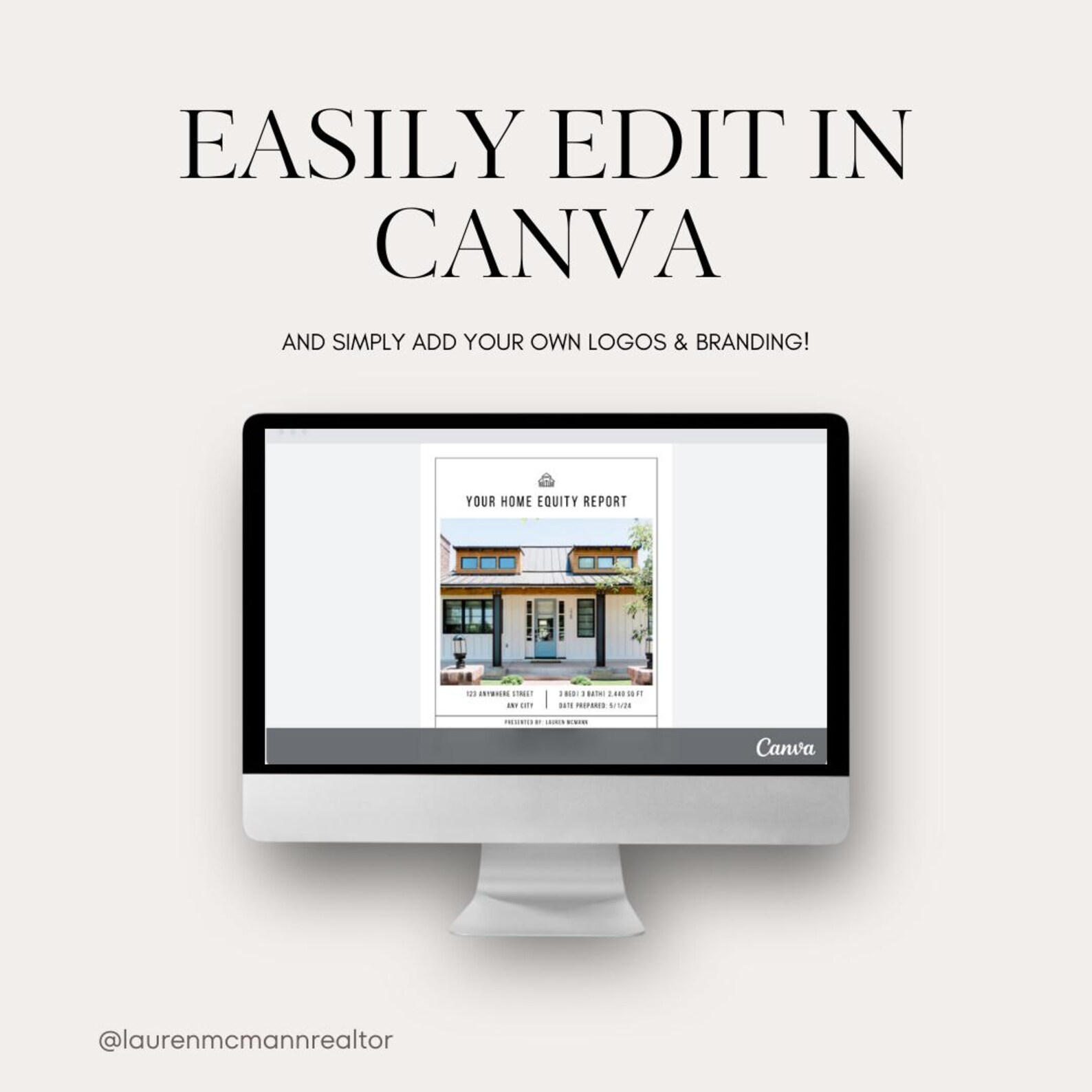 Home Equity Report, CMA Template - Etsy