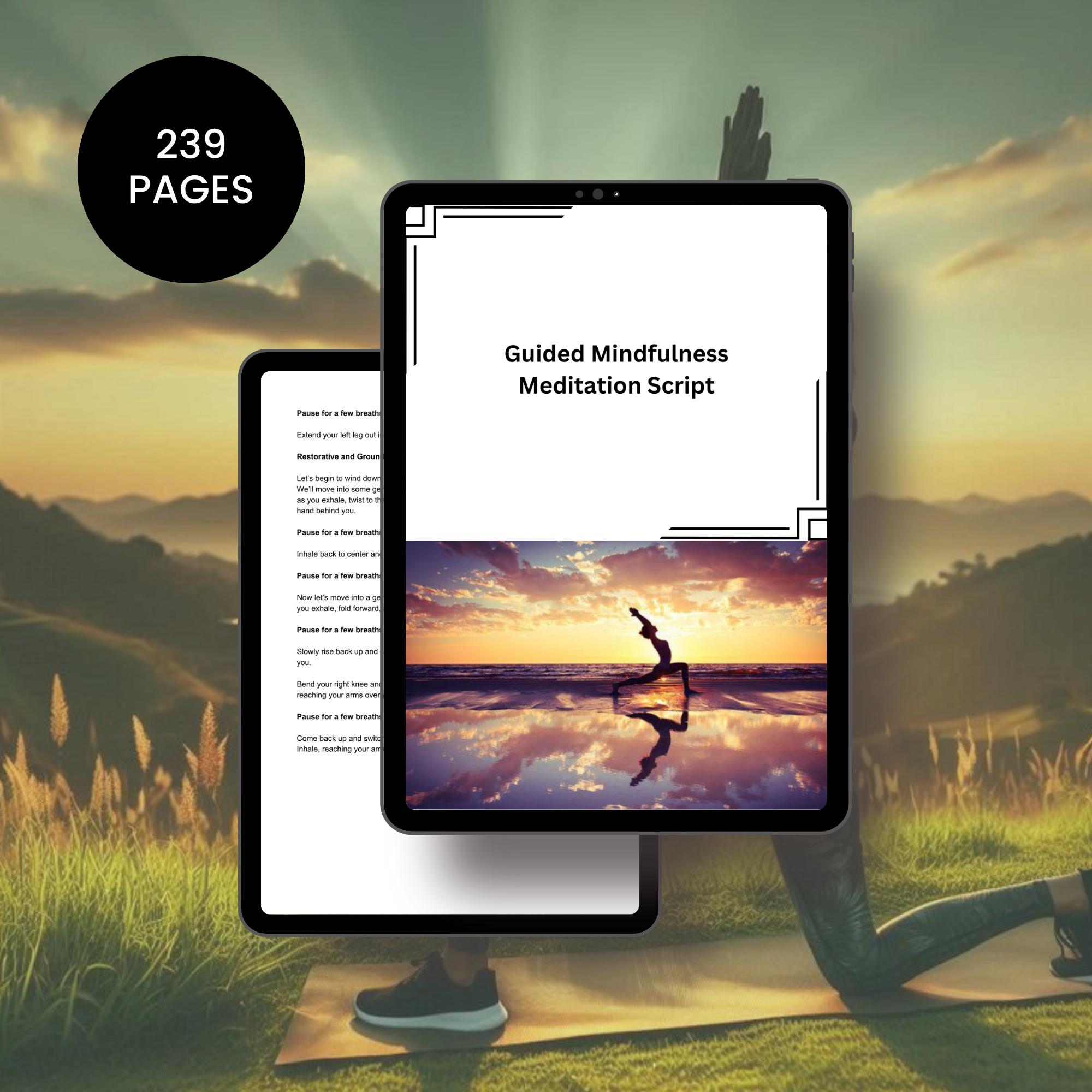 200 Guided Meditation Script Bundle, Mindfulness Tool for Personal or ...