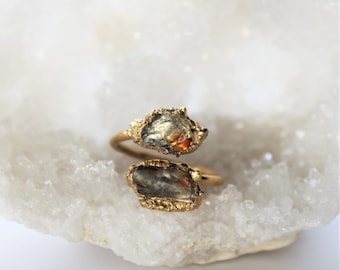 Oregon Raw Sunstone Ring - Etsy