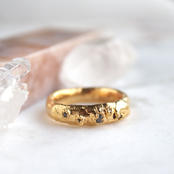 Organic Diamond Ring - Etsy