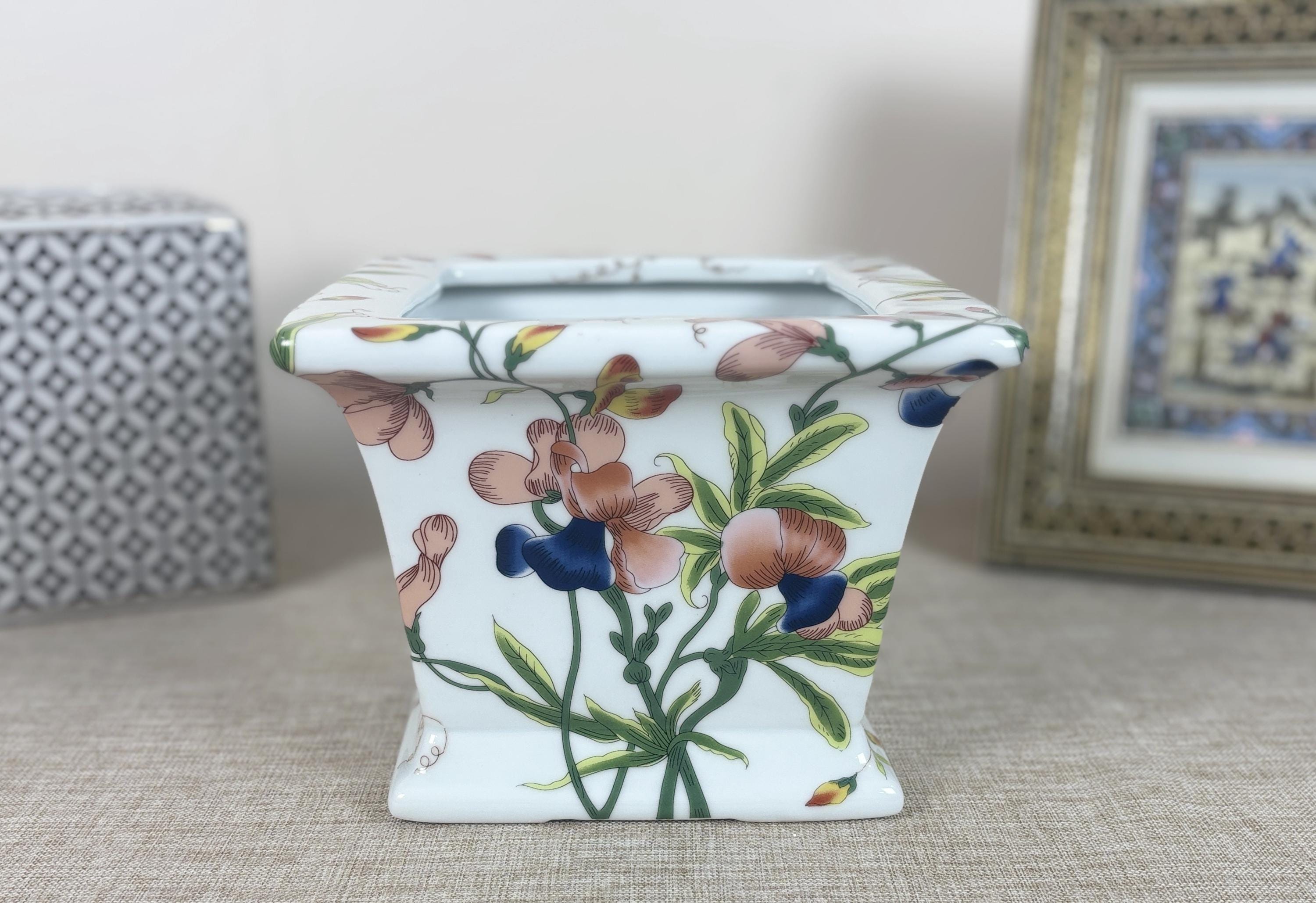 Exquisite Design Floral Blossom Elegance Porcelain Cachepot - Etsy