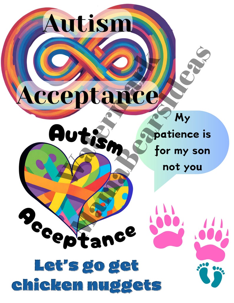 Autism Acceptance and Infinity Symbol - Etsy