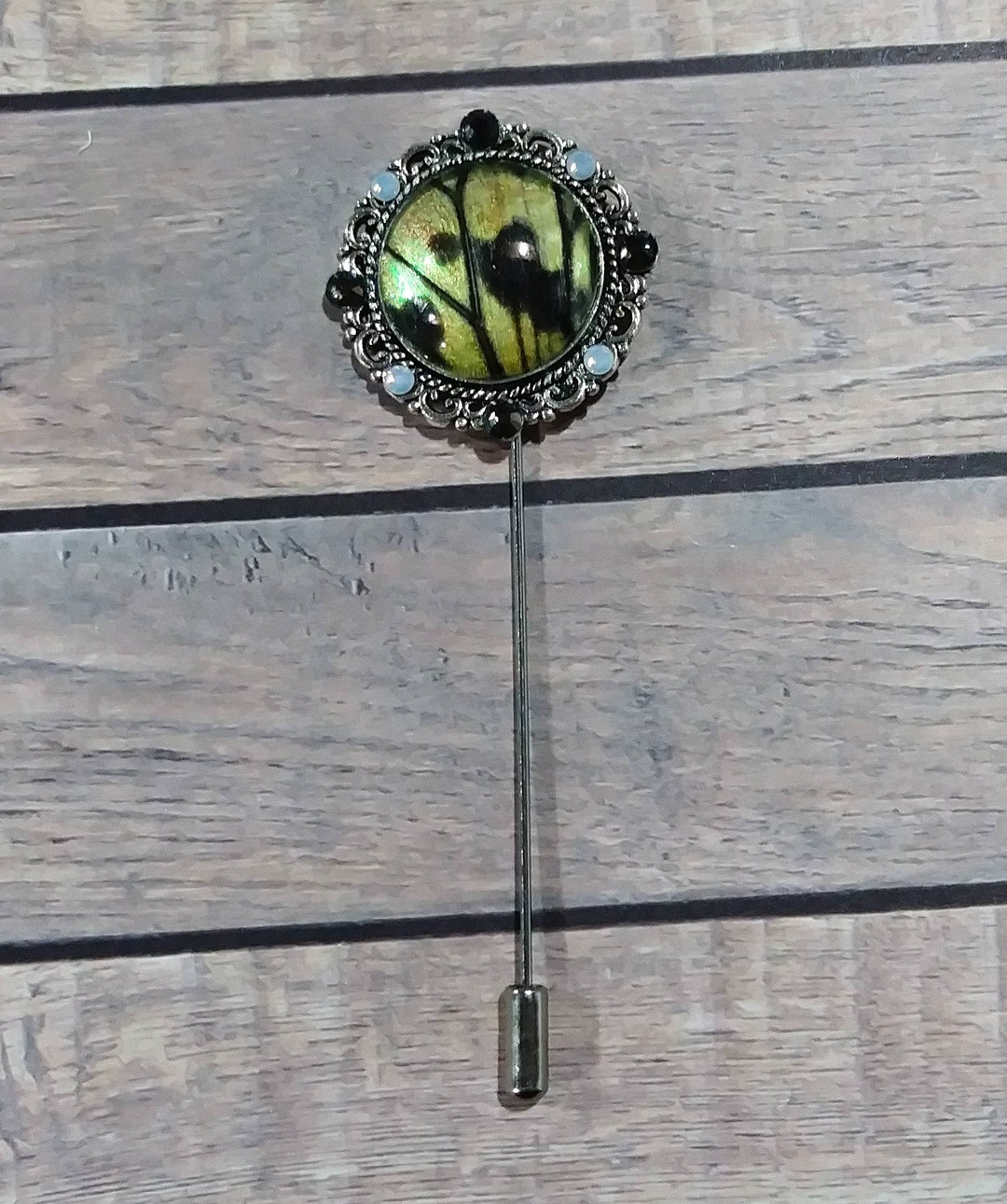 Paper Wing Butterfly Real Butterfly Wing Stick Pin Hijab, Scarf, Hat ...