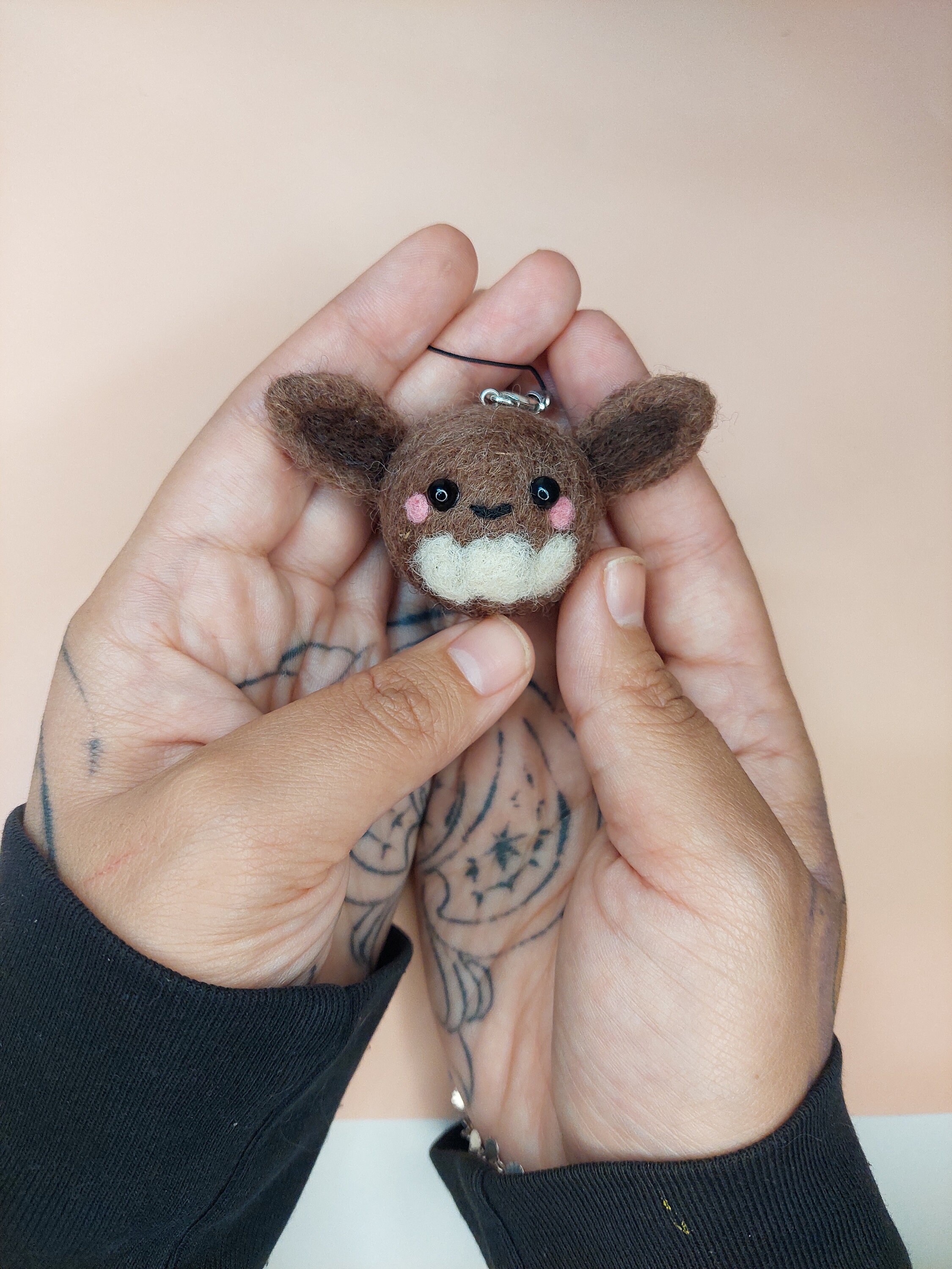 Eevee Pendant Pokemon Felt Needle Felt - Etsy