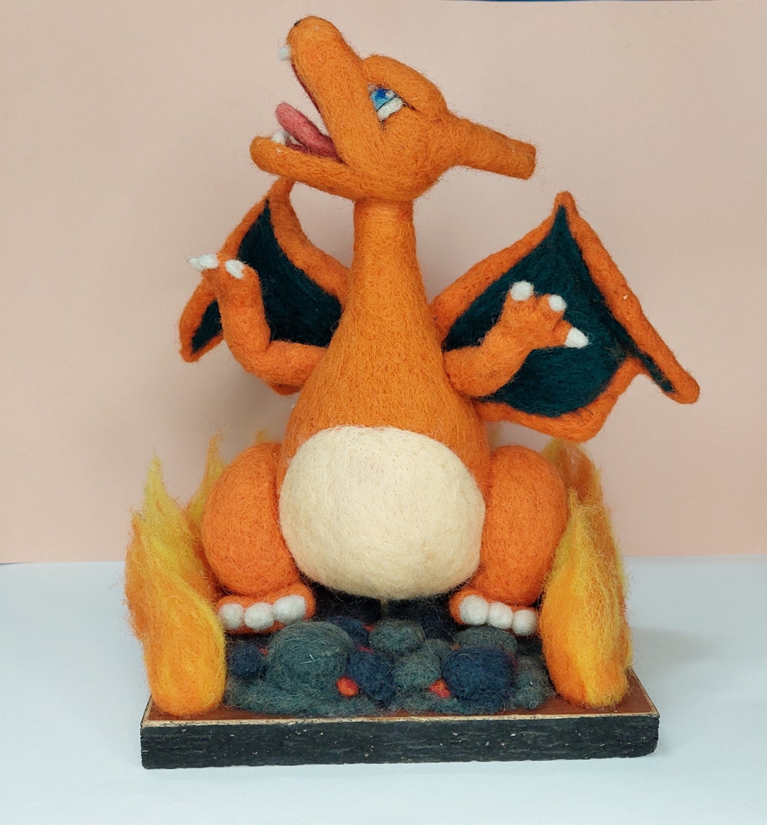 Charizard Figure Felt Pokemon Needle Felting - Etsy