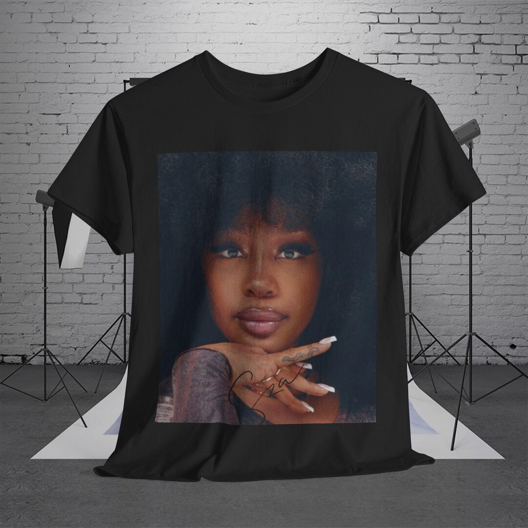 SZA Portrait Graphic Tee R&B Icon T-shirt SZA Fan Art Music-inspired ...