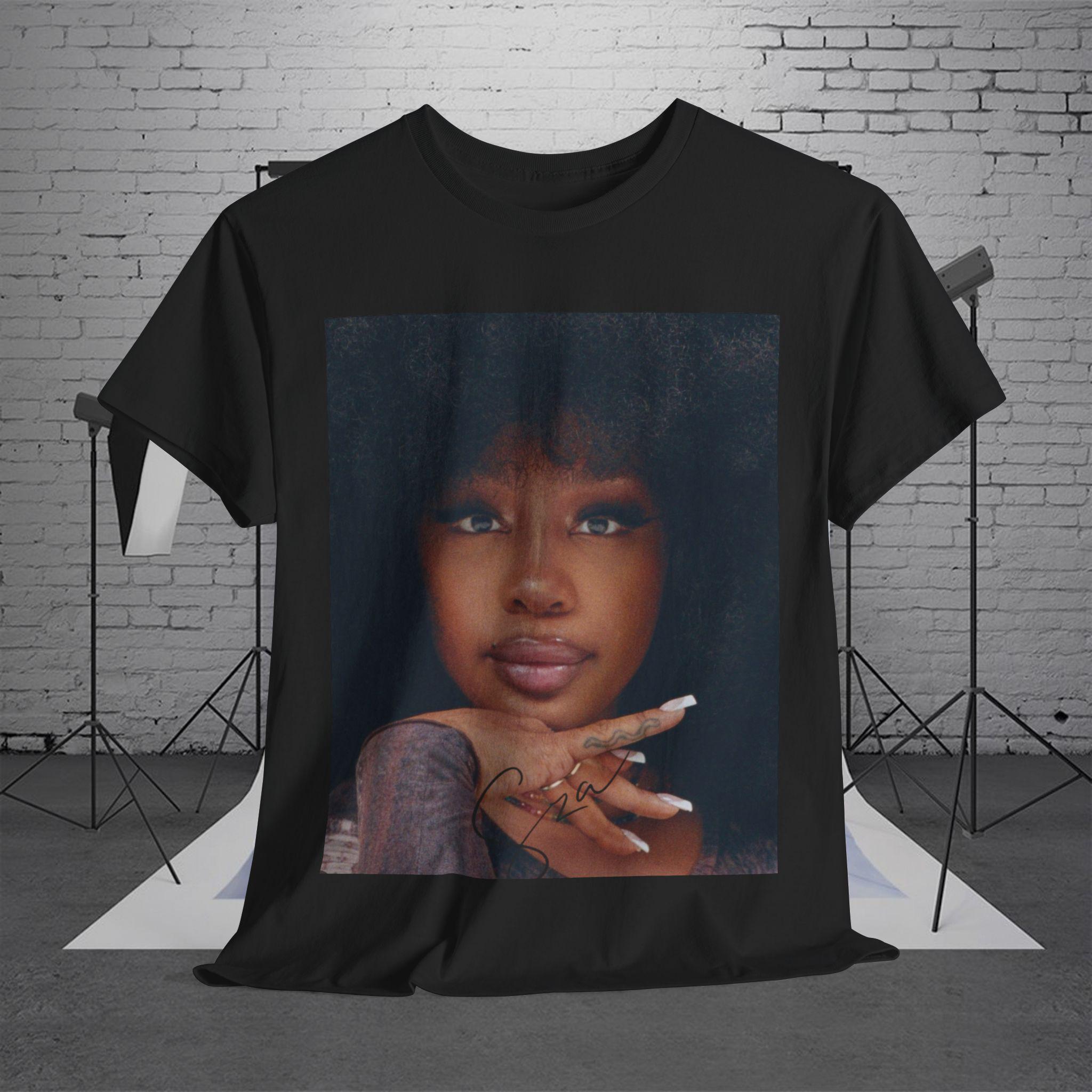 SZA Portrait Graphic Tee R&B Icon T-shirt SZA Fan Art Music-inspired ...