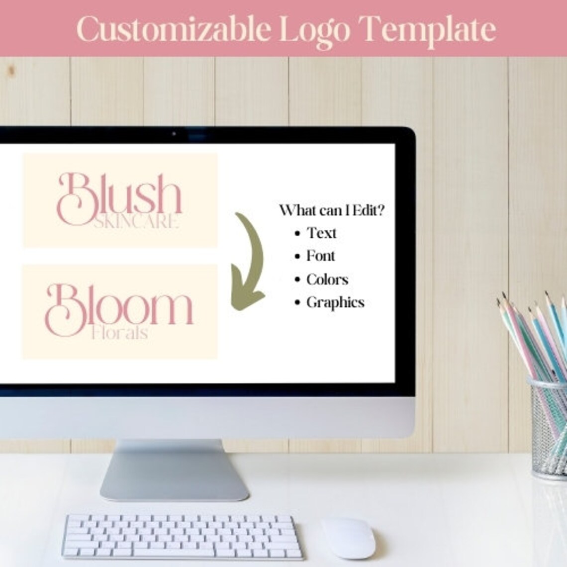 Editable Logo Design Template - Logo Template - Canva Logo - Canva Logo ...