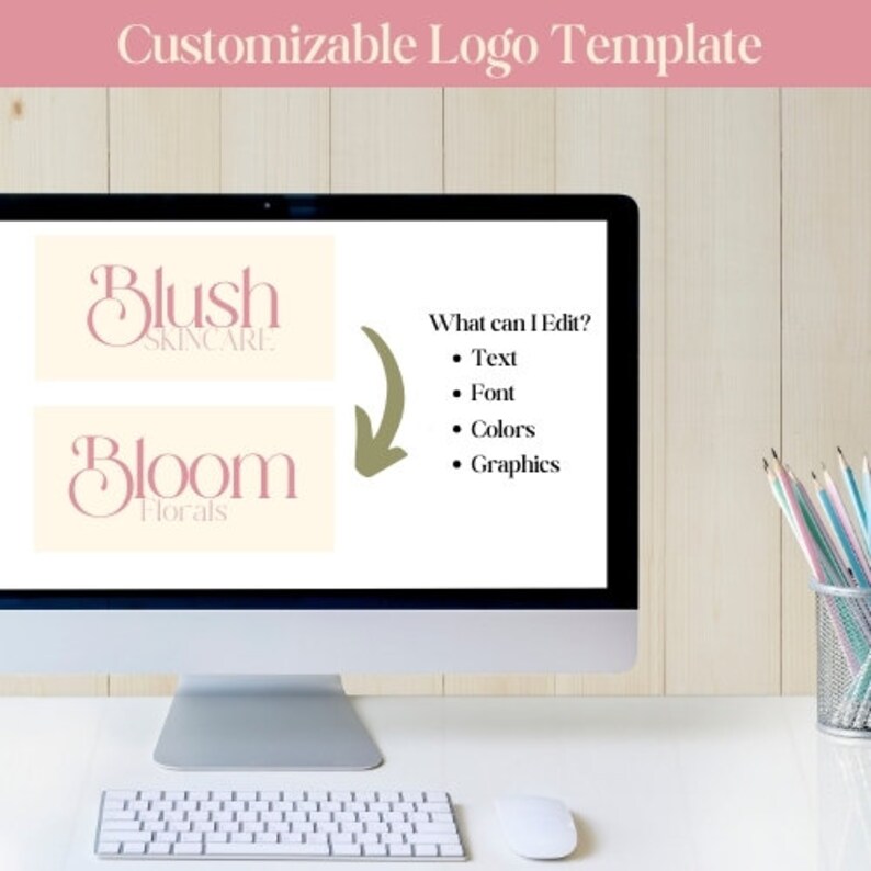Editable Logo Design Template - Logo Template - Canva Logo - Canva Logo ...