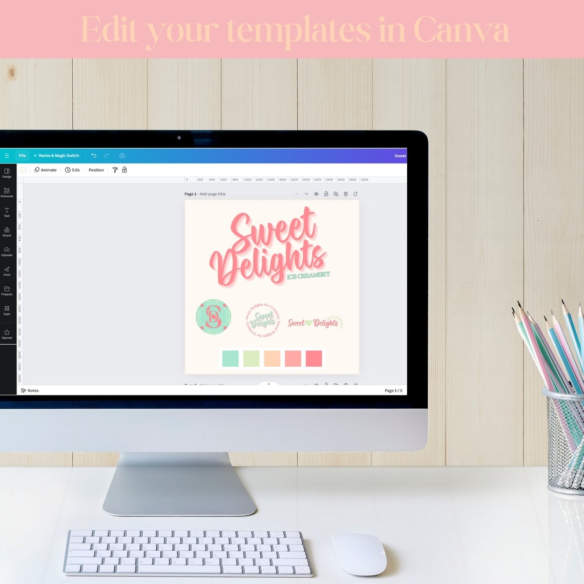 Logo Design Template - Logo Template - Canva Logo - Canva Logo Template ...