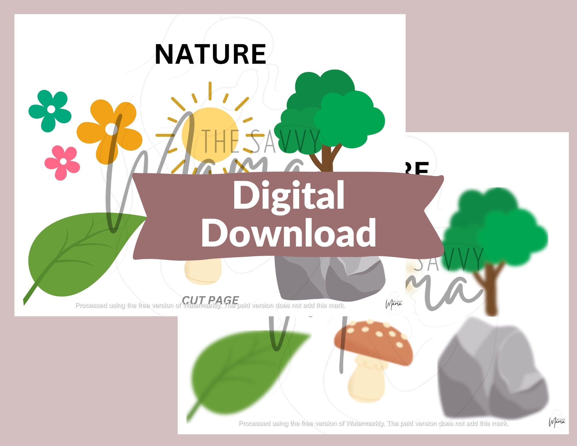 Digital Download Nature Activity Sheet Busy Book Binder for Children ...