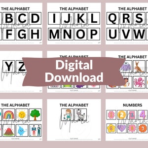 Digital Download Alphabet Numbers Bundle Busy Book Binder for Children ...