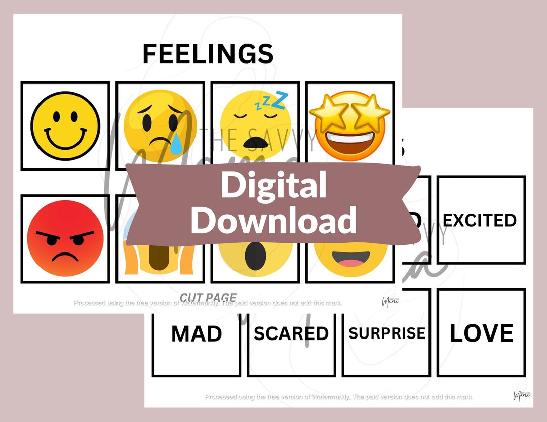 Digital Download - Feelings Activity Sheet - Busy Book - Binder for ...