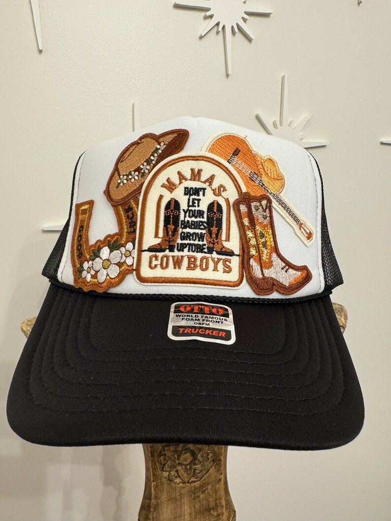 Patch Trucker Hat, Mamas Dont Let Your Babies Grow up to Be Cowboys ...