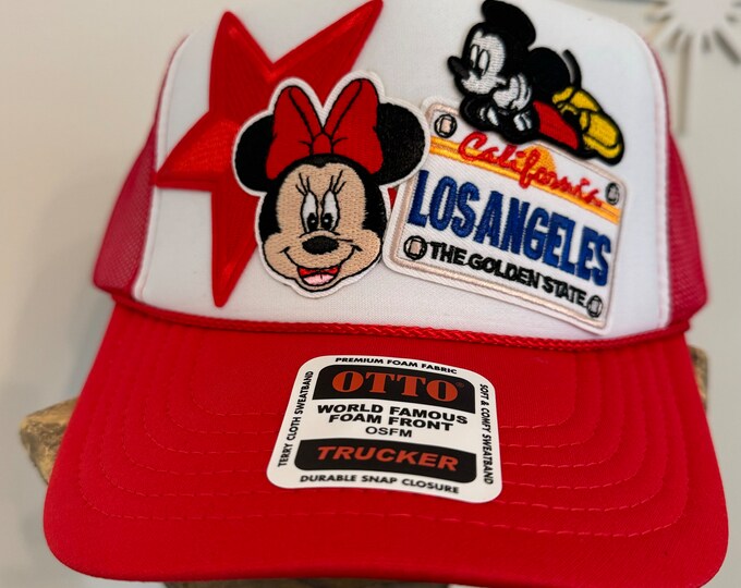 Patch Trucker Hat, Mickey Mouse and Minnie Mouse Trucker Hat, Otto ...