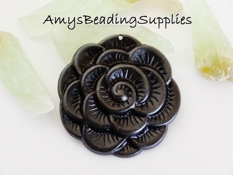 Vintaj Arte Metal Blooming Flower Pendant AP0011 1 Piece Craft Supplies ...