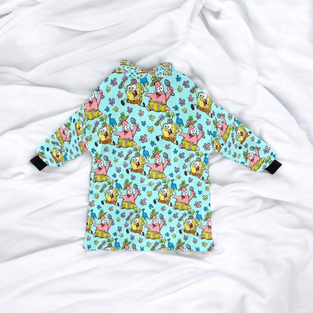 Spongebob & Patrick Adventure Childrens Blanket Hoodie - Etsy