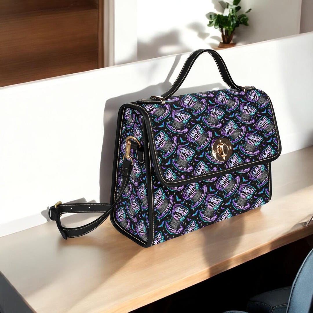 All Mad Here, Alice in Wonderland Inspired, Alt Handbag, Shoulder ...