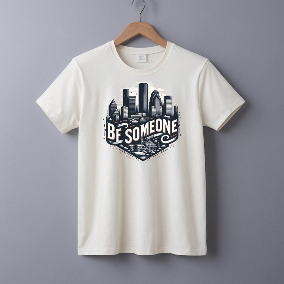 Houston City, Be Someone, Slogan, Skyline, Houston T-shirt - Etsy
