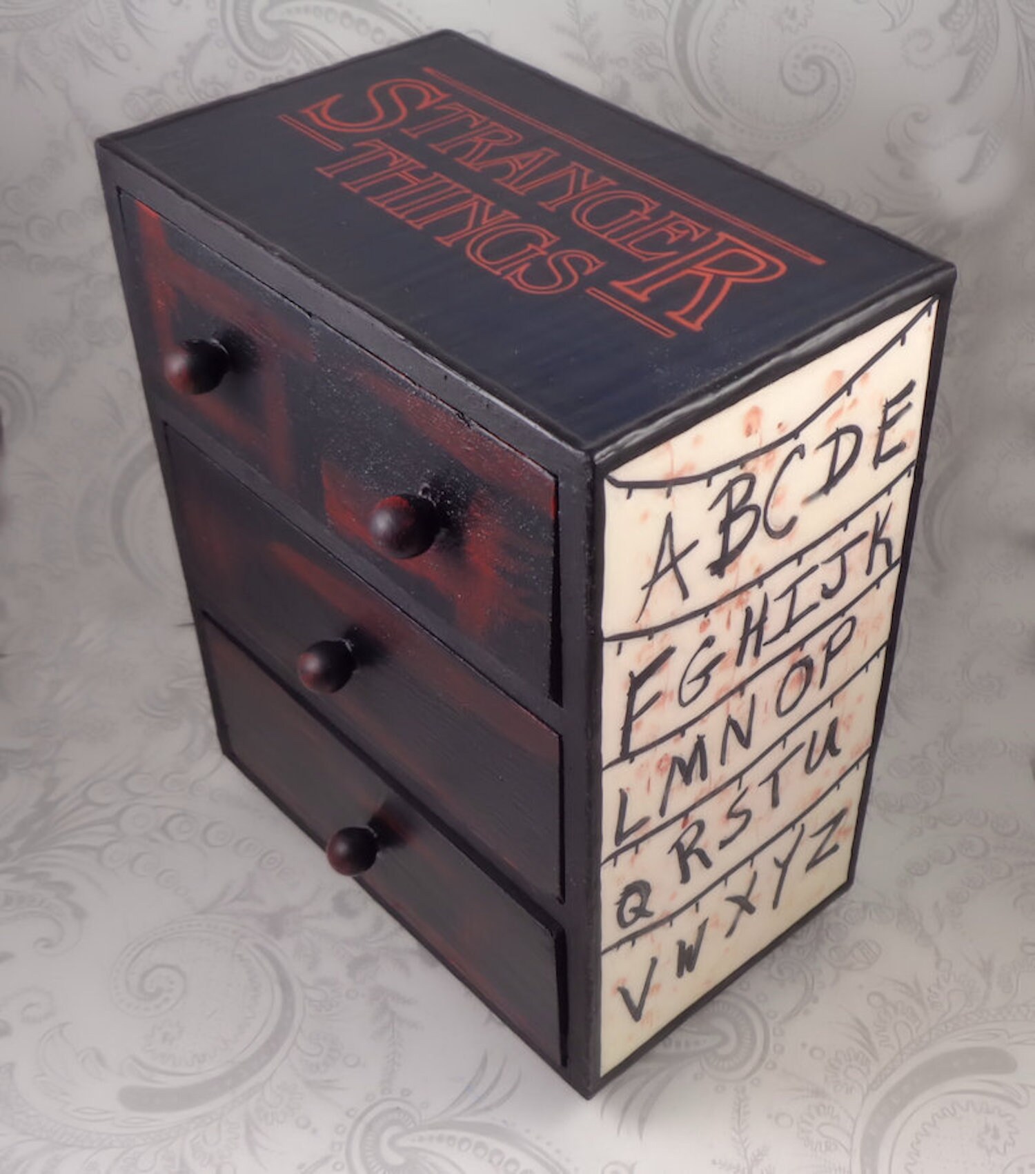 Stranger Things Red and Black Stash Jewelry Box | Etsy Canada