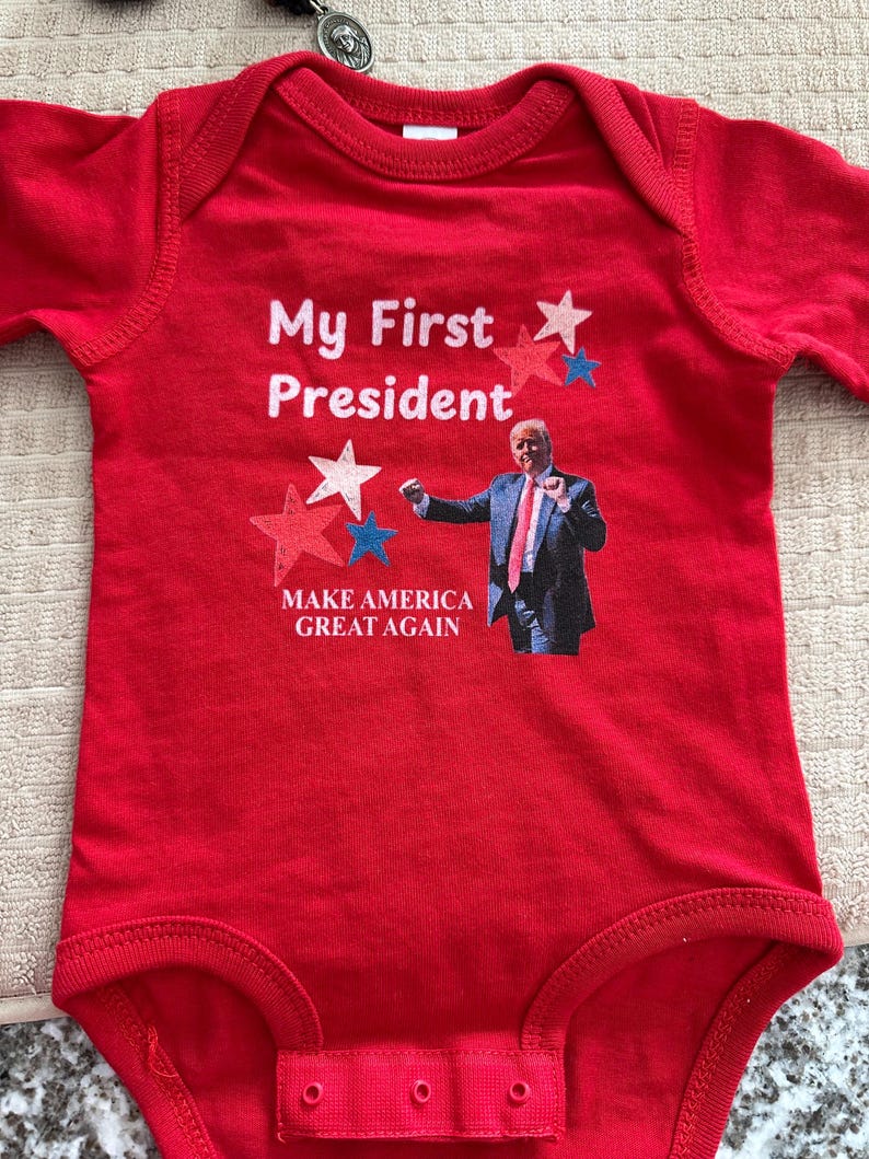 Trump My First President Onesie, Make America Great Again Infant ...