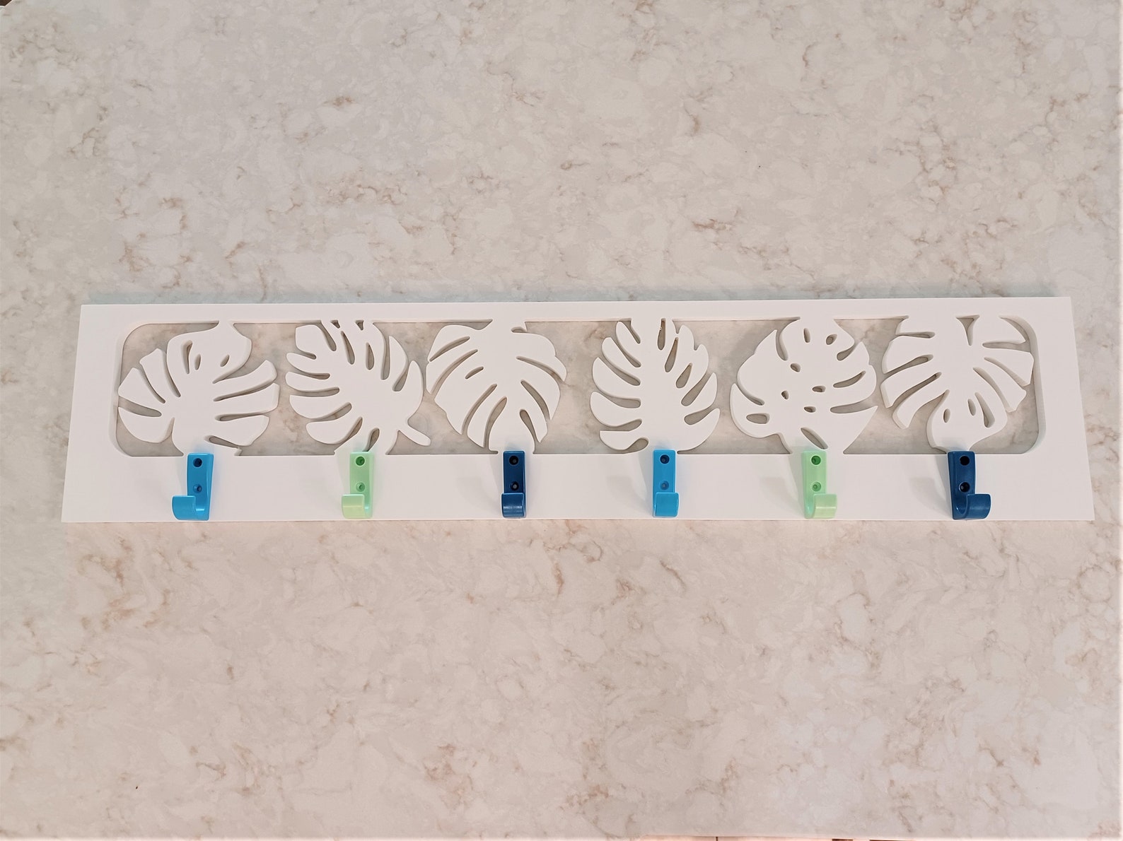 6 Hook Weatherproof PVC Tropical Leaf Cutout Indoor / Outdoor | Etsy