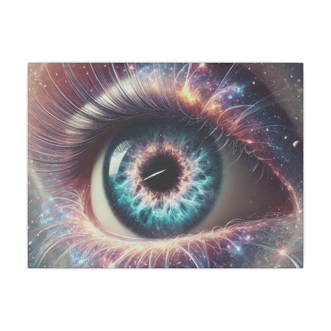 Celestial Gaze: Ethereal Eye Canvas - Etsy