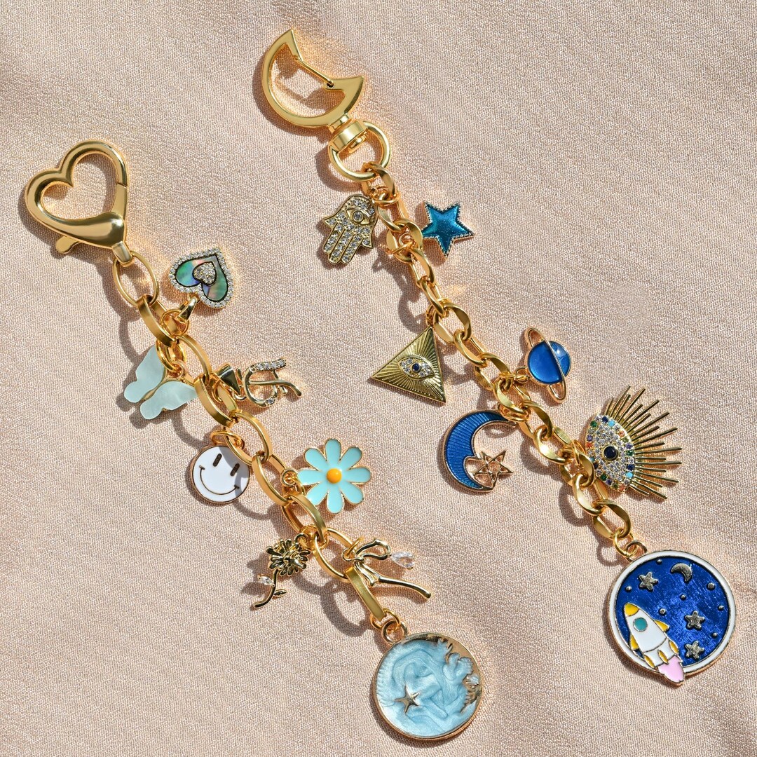 Make Your Own Keychain, Charm Keychain, Custom Bag Charm, Keychain ...