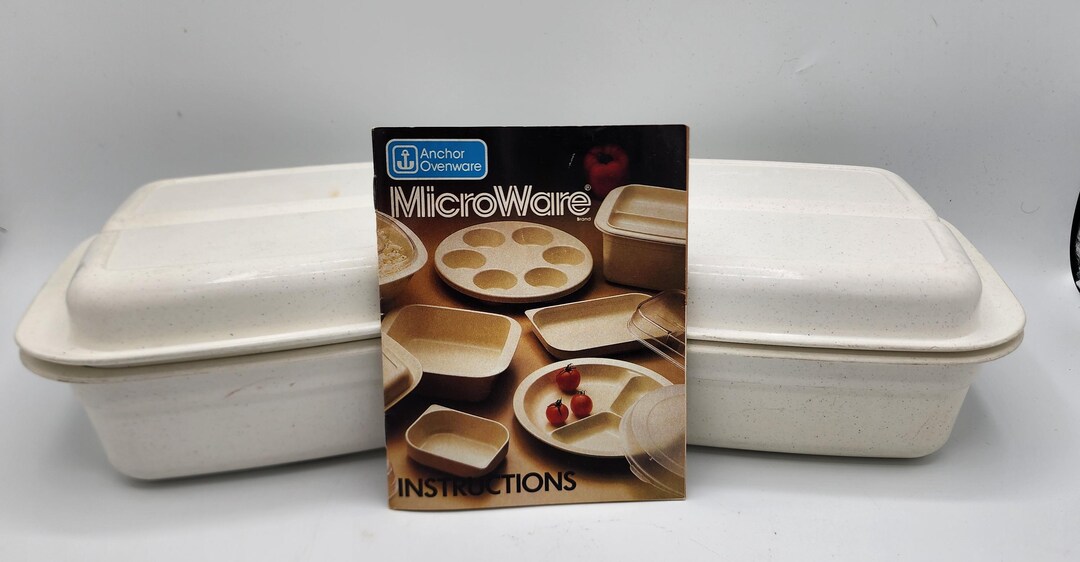 Anchor Hocking Microware Set of 2 Dish Versatility Pan 1 Qt Size - Etsy