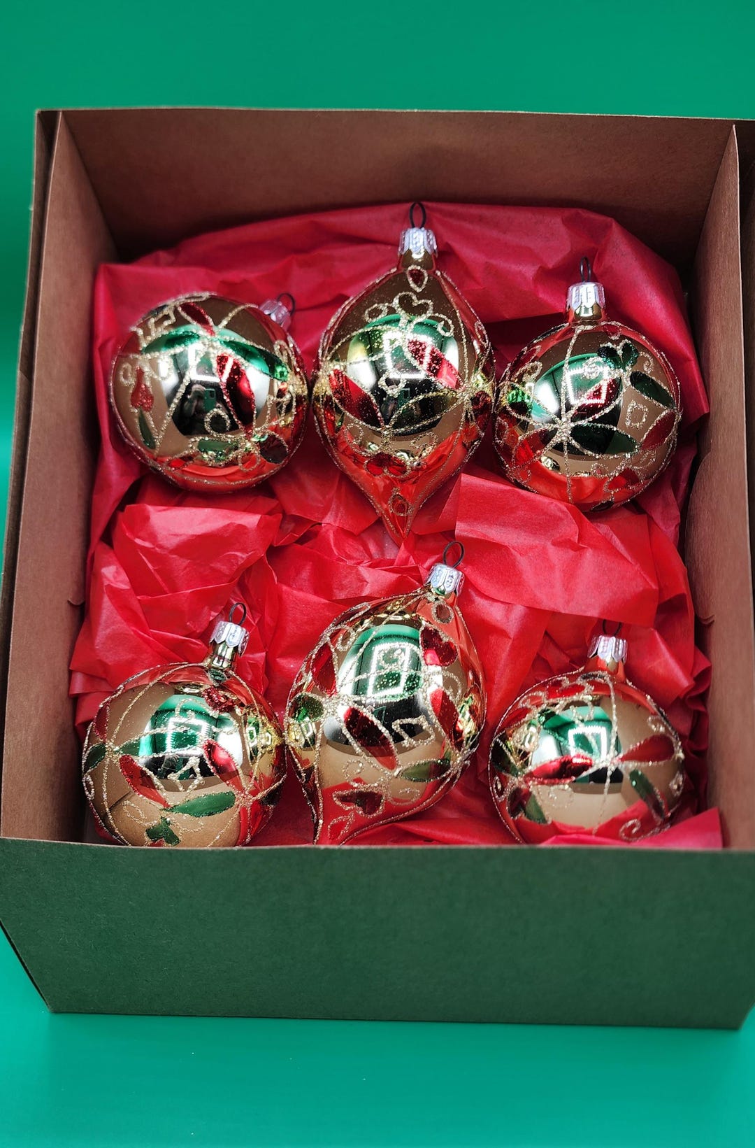 Vintage Commodore Christmas Ornaments Set of 6 lot 4 - Etsy