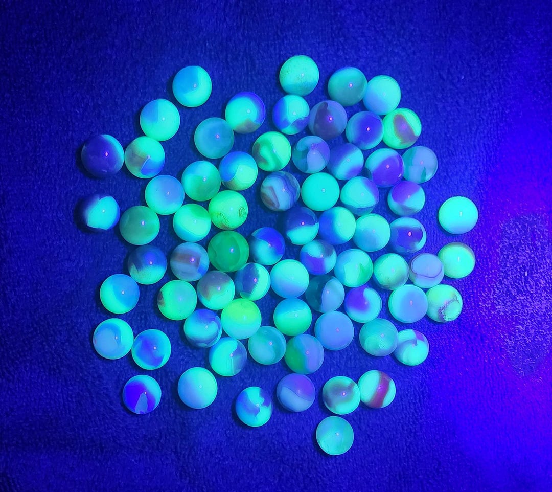 Vintage Uranium Glass Marbles Lot of 70 - Etsy