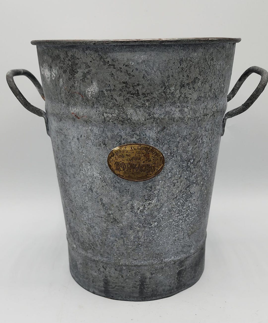 Vintage Cottagecore Galvanized Metal Restoration Hardware Florist ...