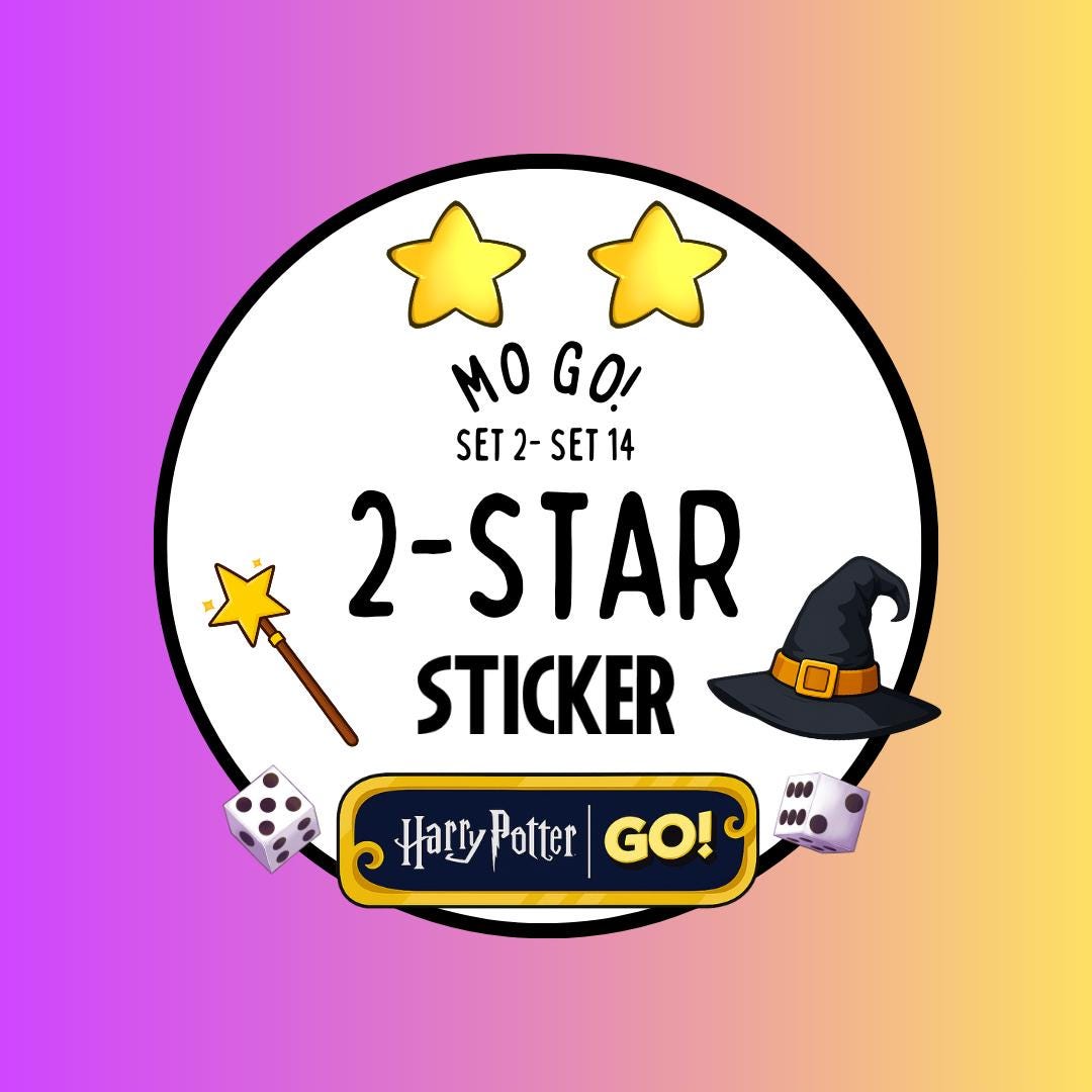 2 Star Sticker Mogo (1 Pc) Set 2-14 | New Season! - Etsy