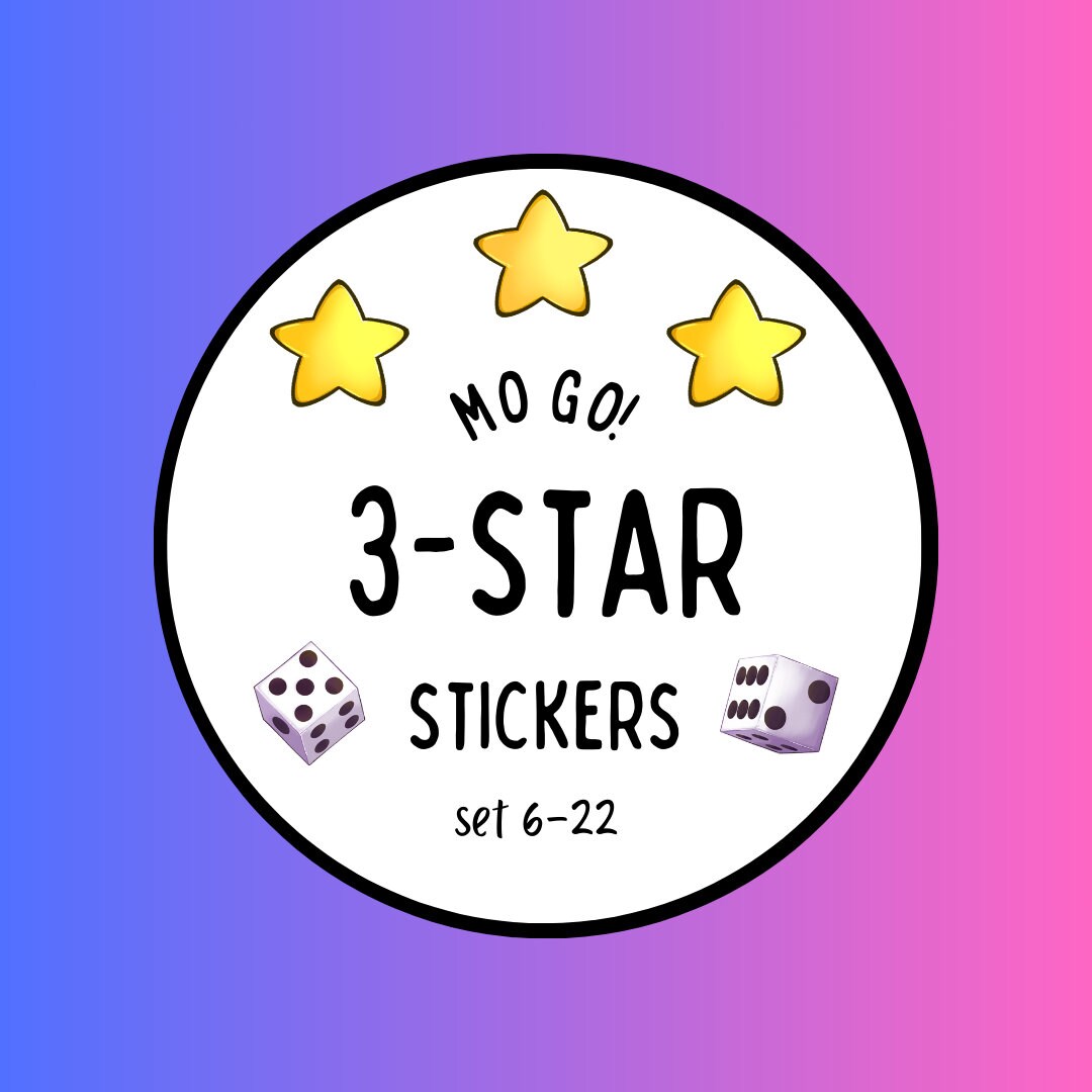 3 Star Sticker per Piece - Etsy
