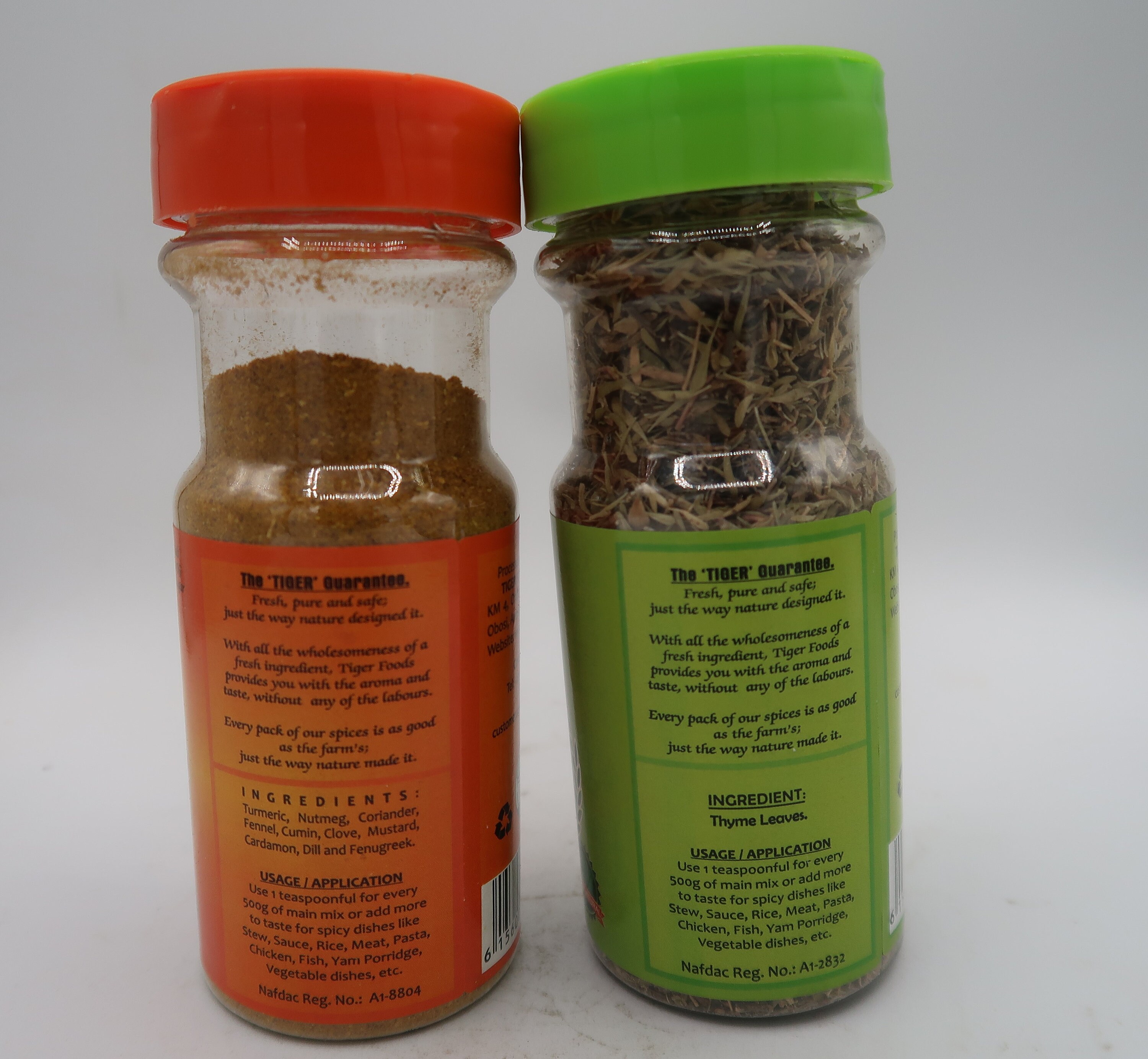 TIGER 40g Tyme Leaves and 85g Curry Powder Seasoning - Etsy
