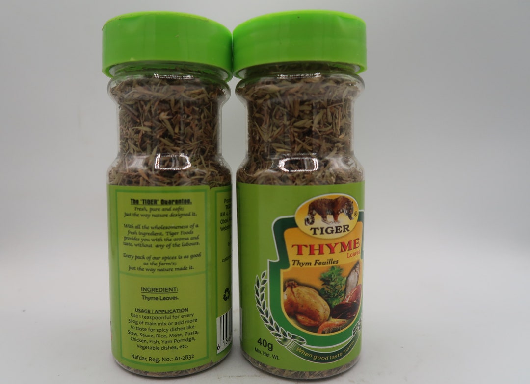 40g Tiger Thyme Leaves Container of Dried Thyme Leaves, Perfect for ...