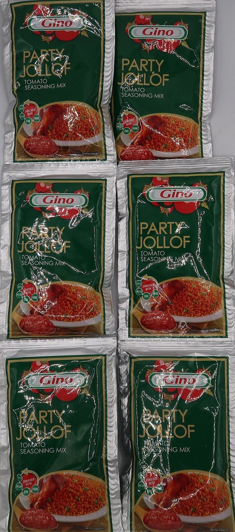 Gino Party Jollof Rice Seasoning Tomato Paste (pack of 5) - Etsy