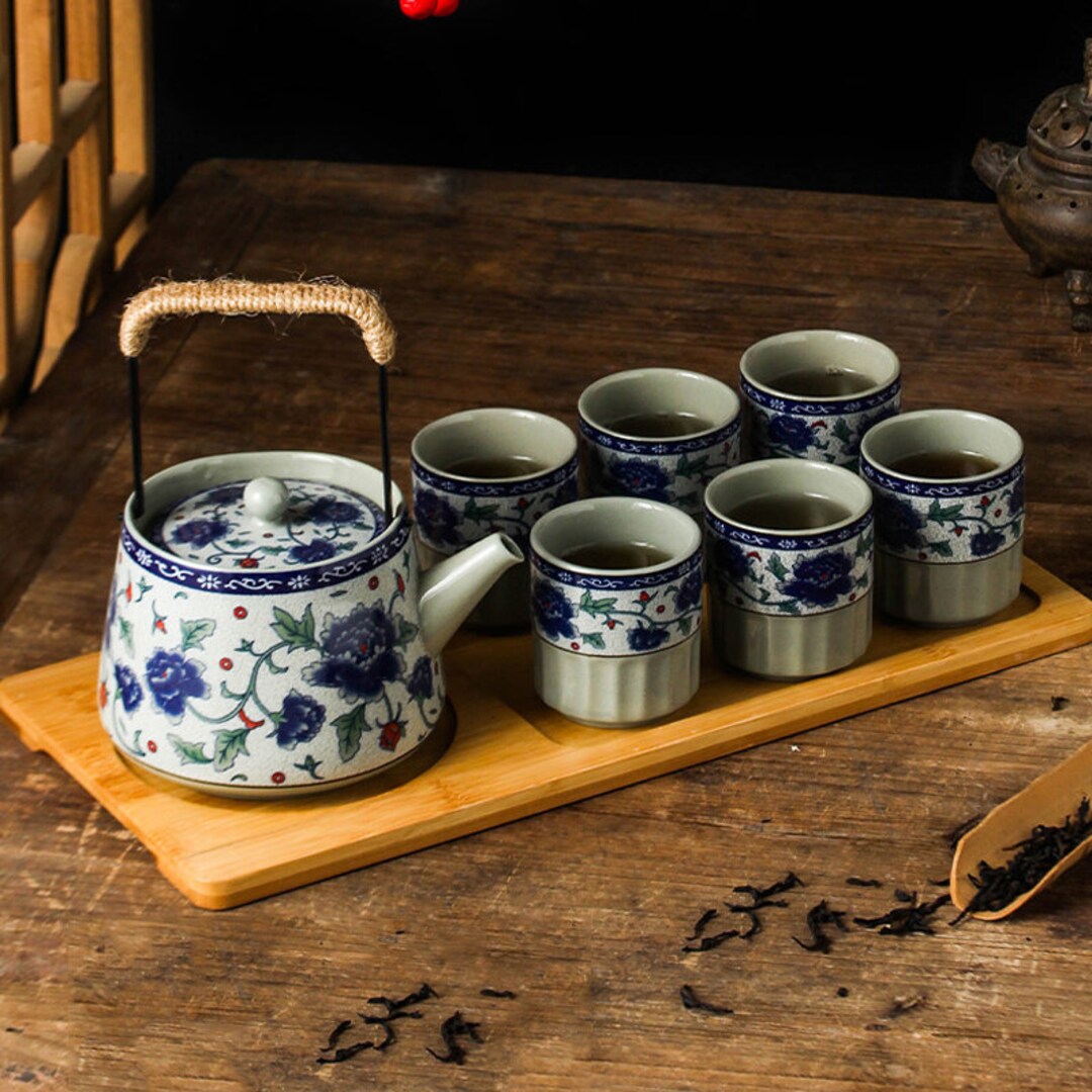 Celadon Ceramic Tea Set,vintage Tea Set,ceramic Teapot,kung Fu Tea Set ...