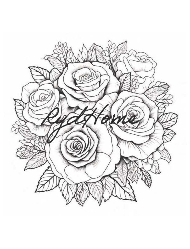 Floral Serenity: Botanical Bliss Coloring Pages to Let Your Creativity ...