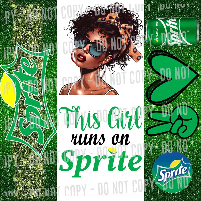 Sprite Sublimation-girl Runs on Sprite PNG. JPEG & SVG - Etsy