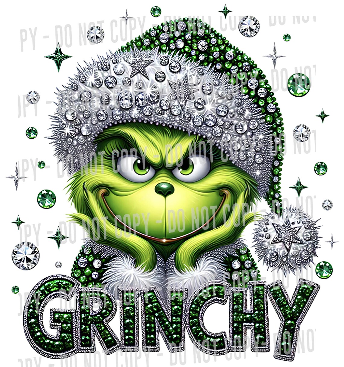 Diamond Grinch Png Files 4 Images - Etsy