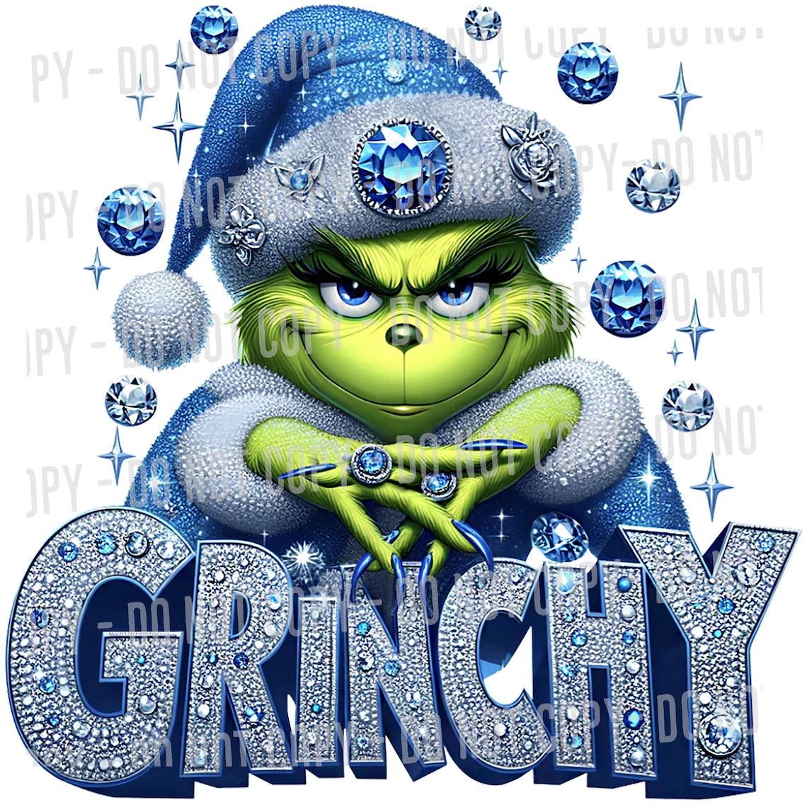 Diamond Grinch Png Files 4 Images - Etsy